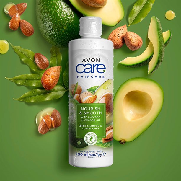 2-in-1 Shampoo e Balsamo Nourish & Smooth Avon Care | Avon