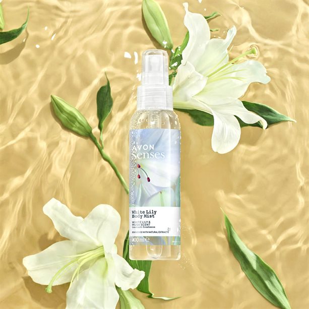 Spray corpo White Lily Senses | AVON IT